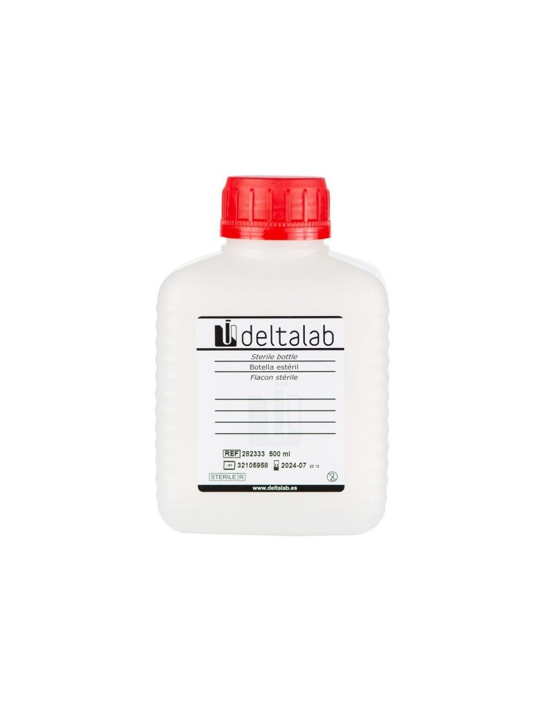 Flacoane Sterile Pentru Testarea Apei 500 ML Deltalab - Distrimed